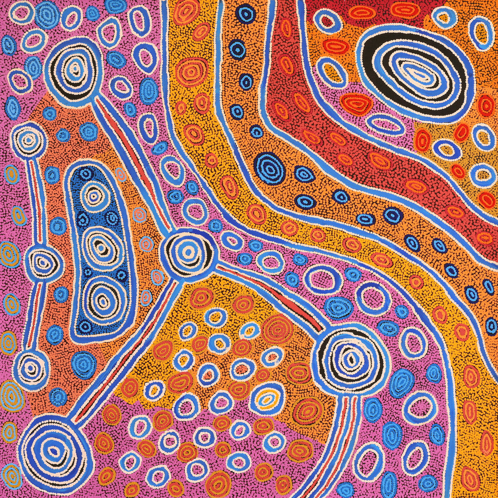 Antonia Michaels - Aboriginal Art | 91x91cm | 944 - ART ARK®