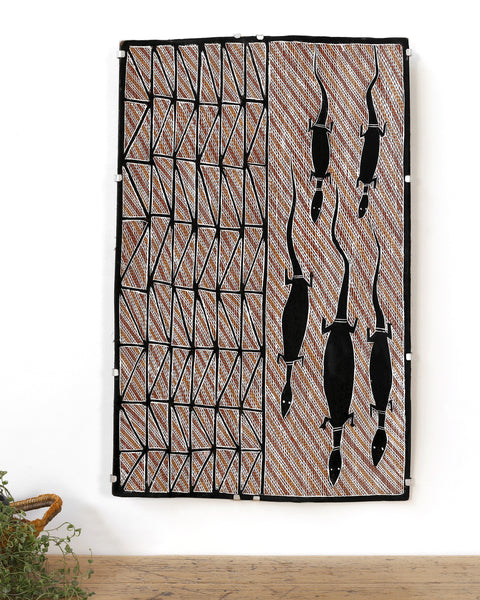 Aboriginal Bark Painting by Greg Wilson | 608 - ART ARK®