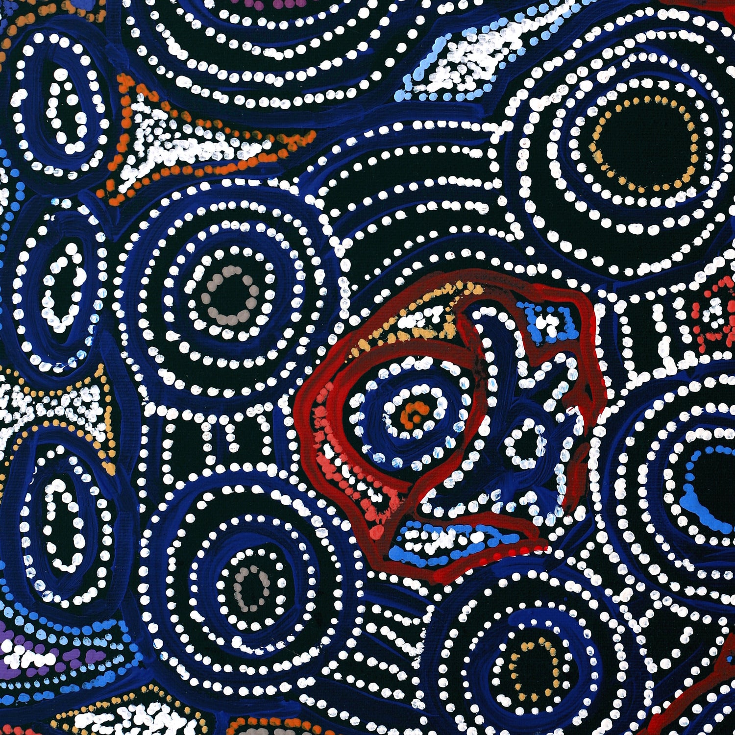 Joy Nangala Brown - Aboriginal Art | 50x40cm | 2901 - ART ARK®