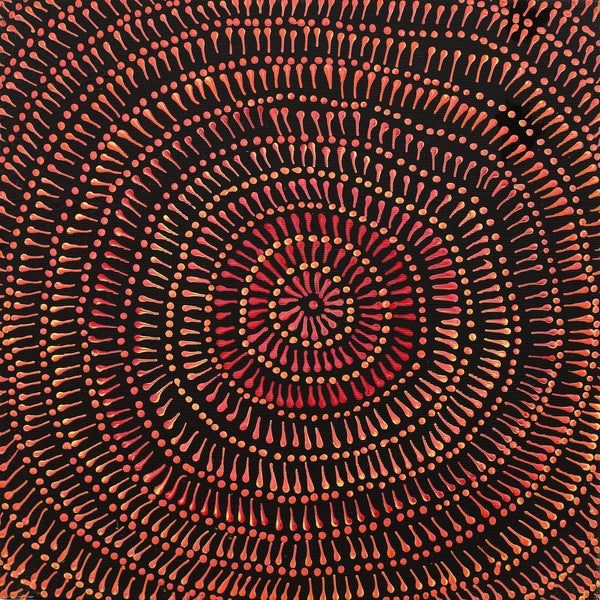 Aboriginal Art by Reanne Nampijinpa Brown | 30x30cm | 2155 - ART ARK®