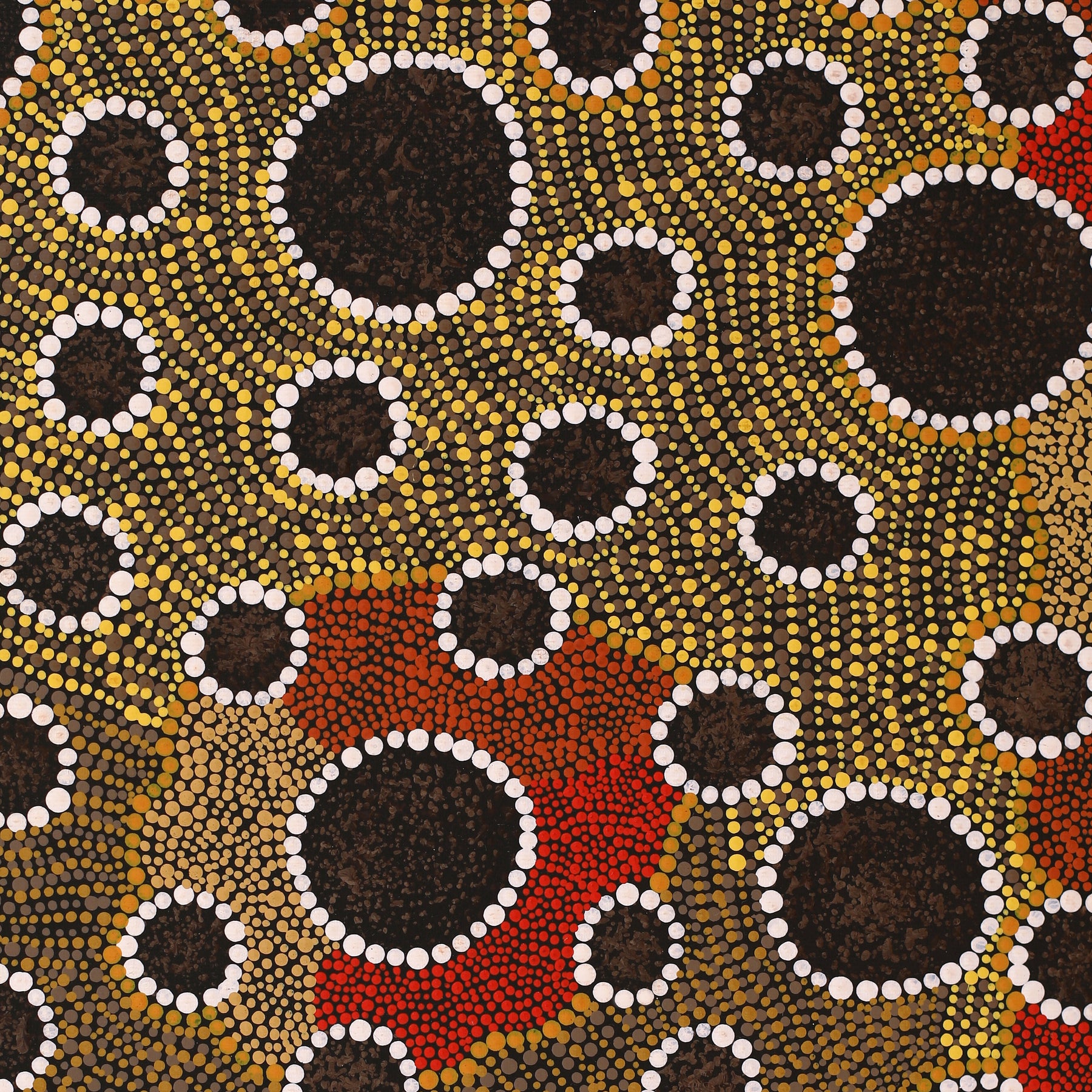 Samantha Napurrurla Wilson - Aboriginal Art | 50x40cm | 2303 - ART ARK®