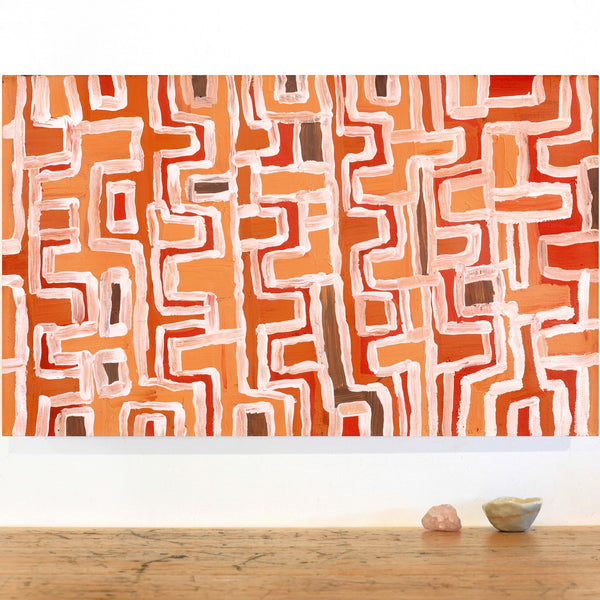 Emma Nangari Roepke - Aboriginal Art | 76x46cm | 8168 - ART ARK®