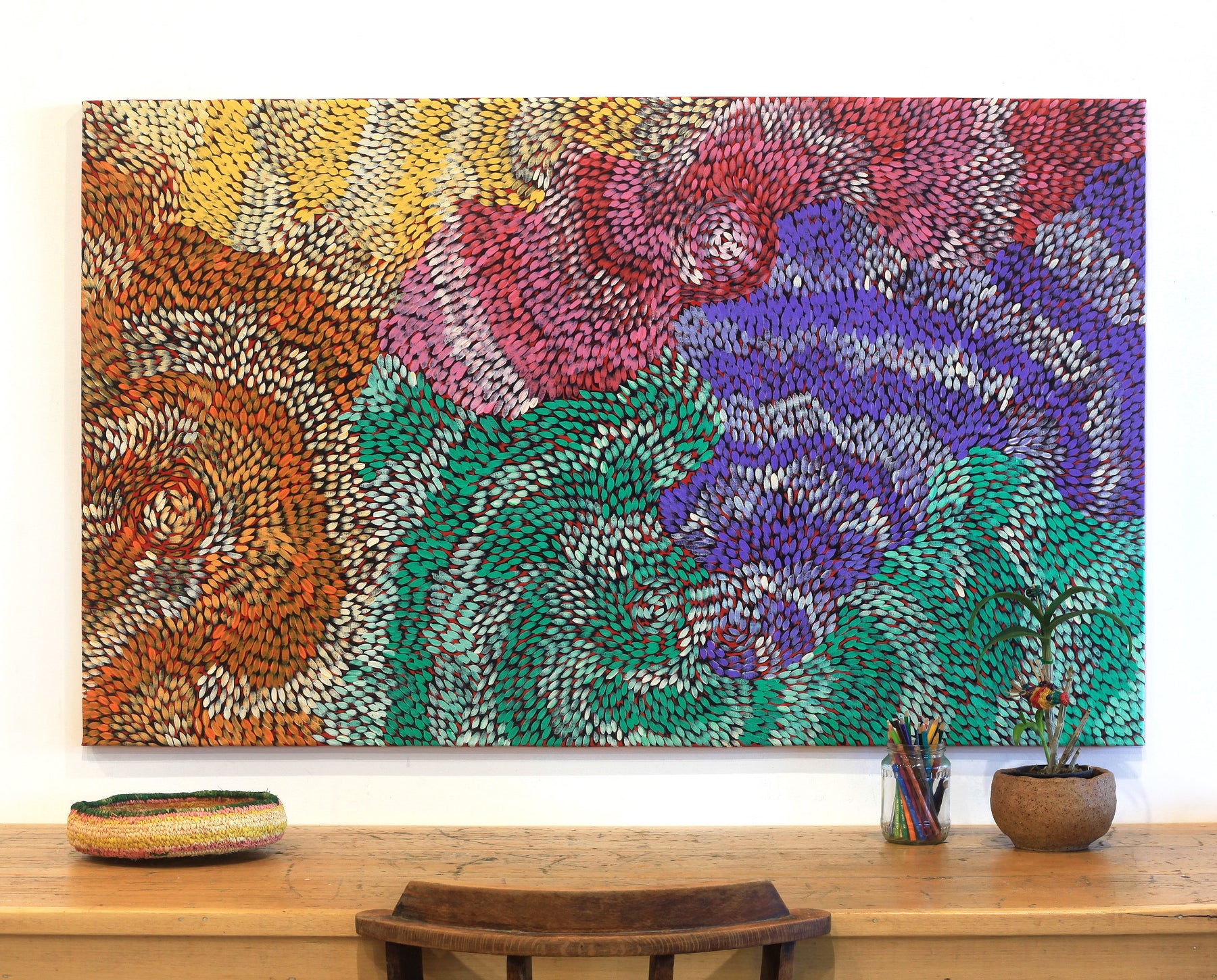 Daphne Napururla Marks - Aboriginal Art | 152x91cm | 17DM250 | Art Ark