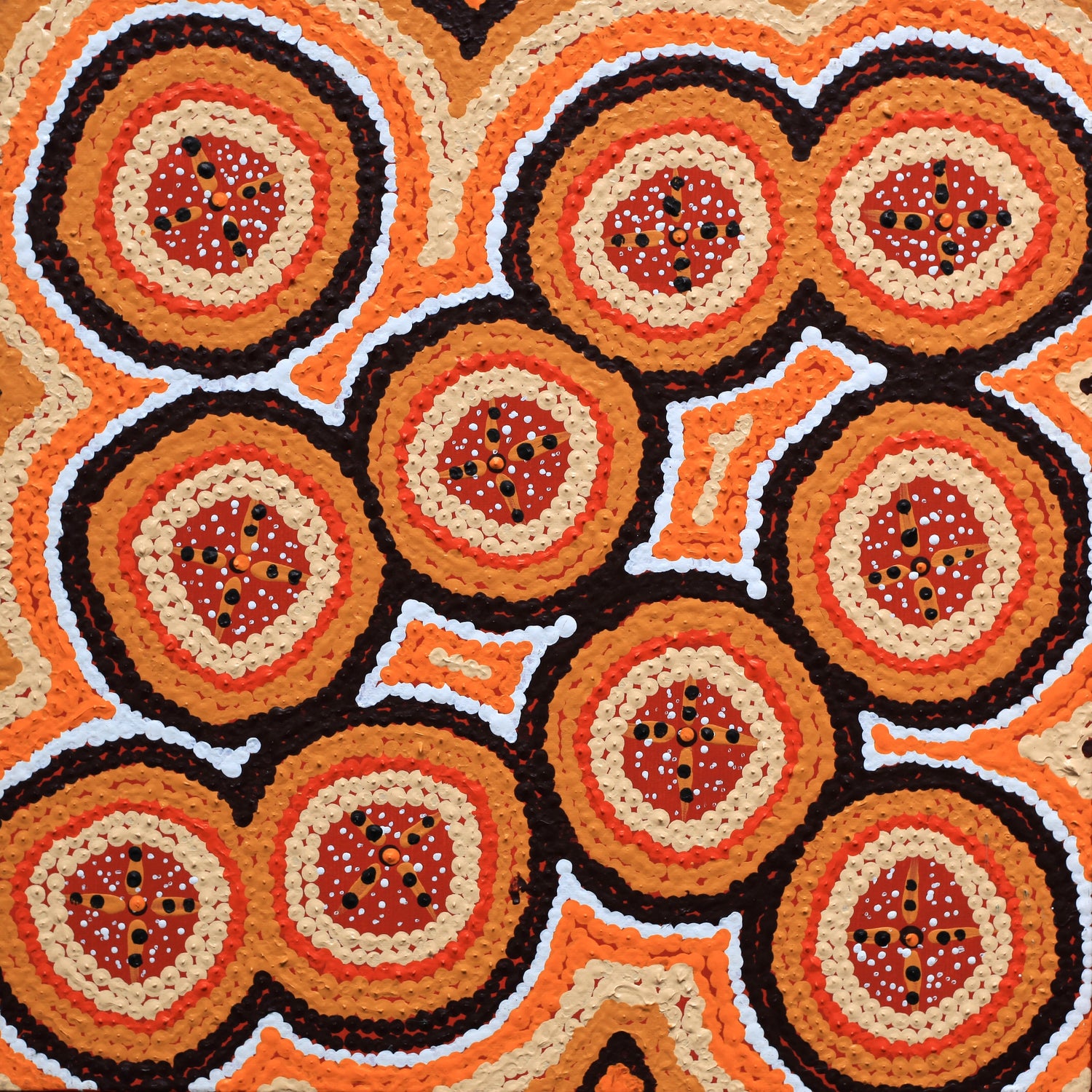 Kaylisha Napaljarri Ross - Aboriginal Art | 30x30cm | 3116 - ART ARK®