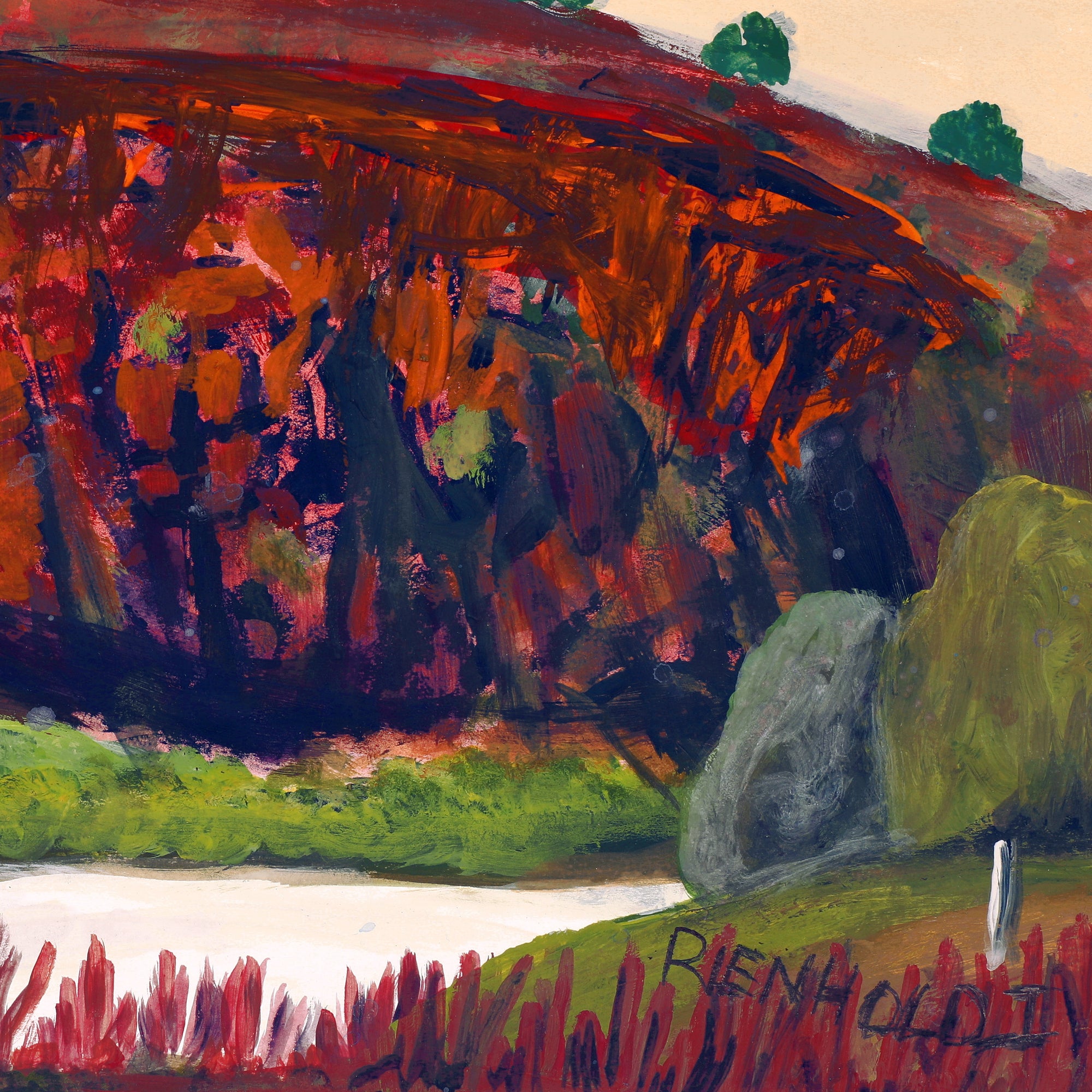 Reinhold Inkamala - Aboriginal Art | 40x28cm | 295 - ART ARK®
