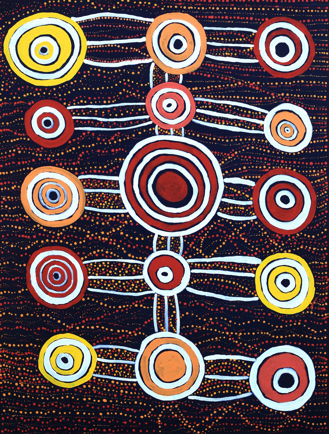 Zakius Jack - Aboriginal Art | 102x77cm | 17-ZJ374 - ART ARK®