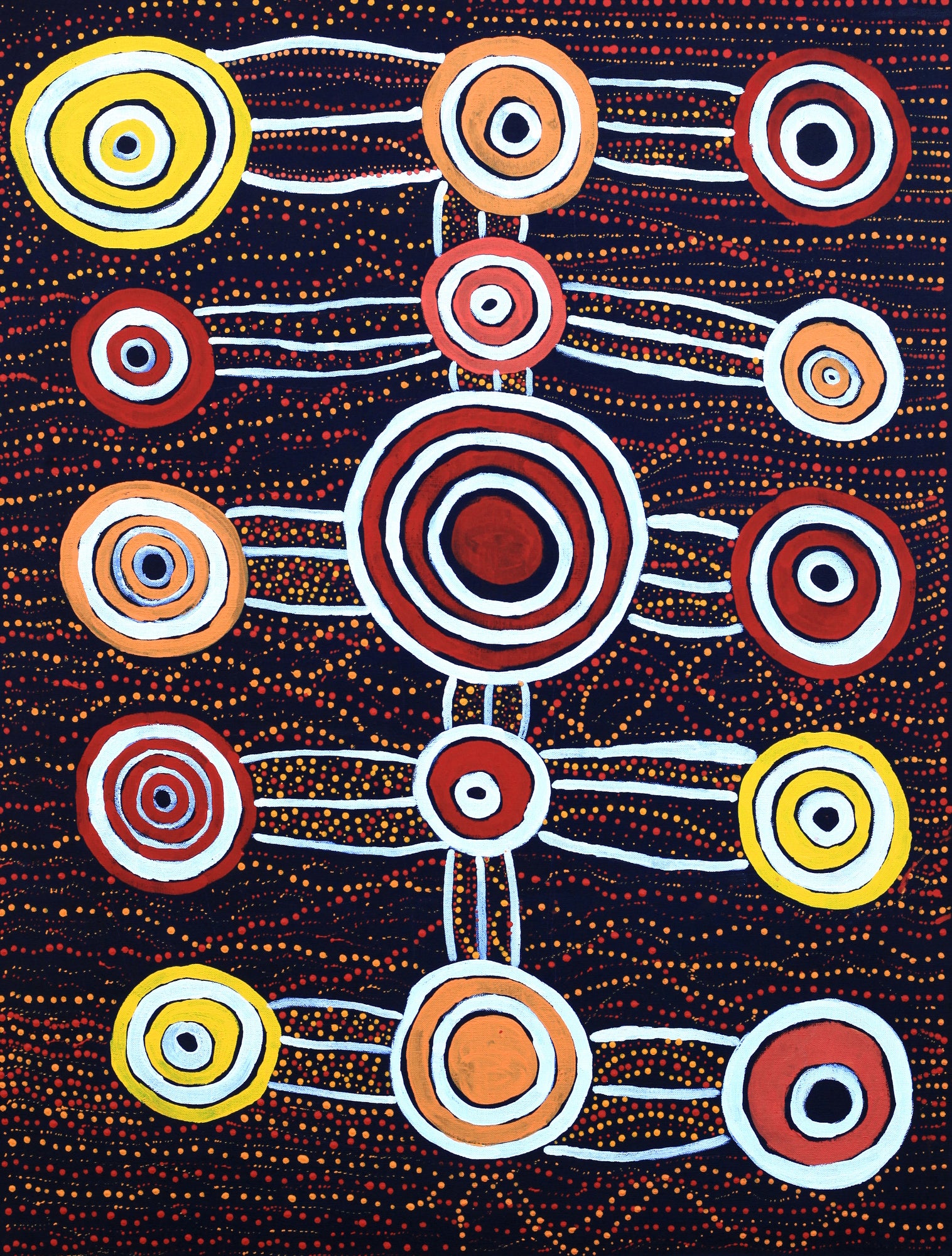 Zakius Jack - Aboriginal Art | 102x77cm | 17-ZJ374 - ART ARK®
