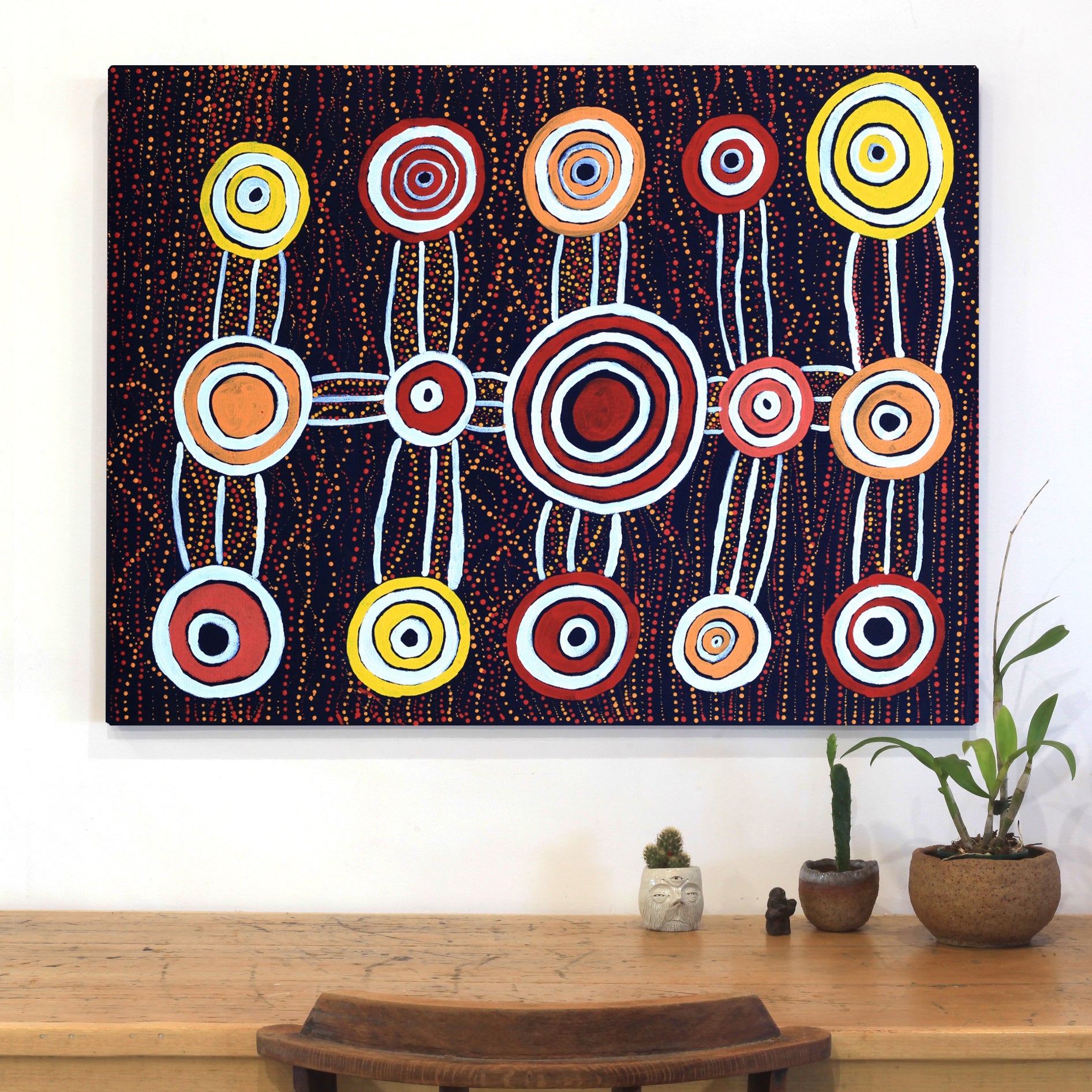 Zakius Jack - Aboriginal Art | 102x77cm | 17-ZJ374 - ART ARK®