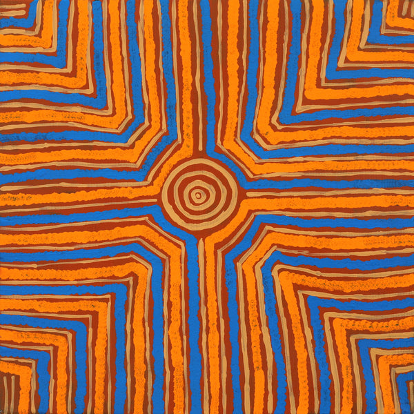 Steven Jakamarra Oldfield - Aboriginal Art | 30x30cm | 4749 - ART ARK®