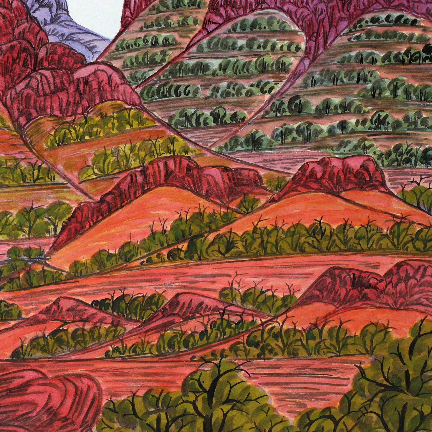 Marie Abbott - Aboriginal Art | 54x36cm | 10582 - ART ARK®