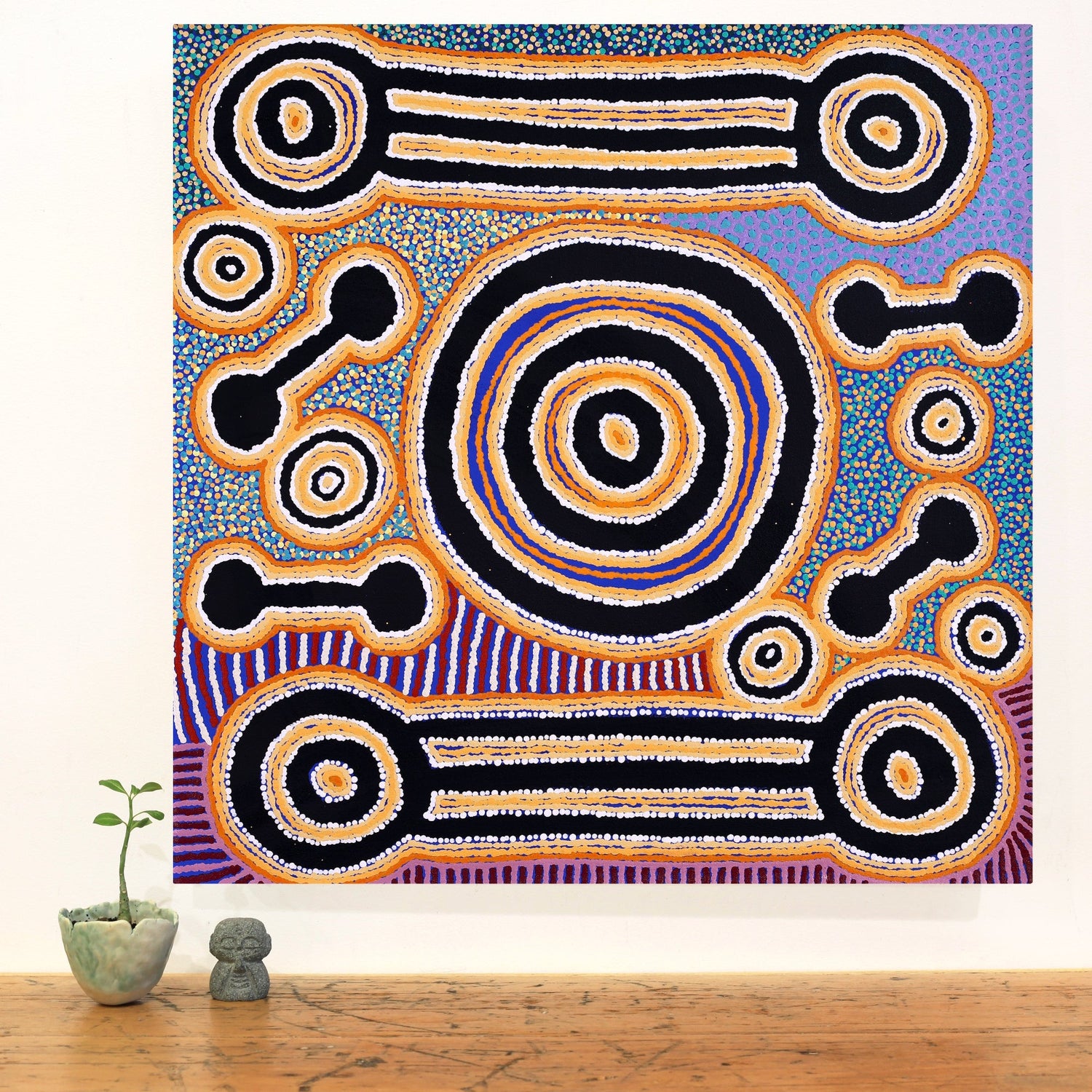 Noreen Dixon - Aboriginal Art | 60x60cm | ND146 - ART ARK®