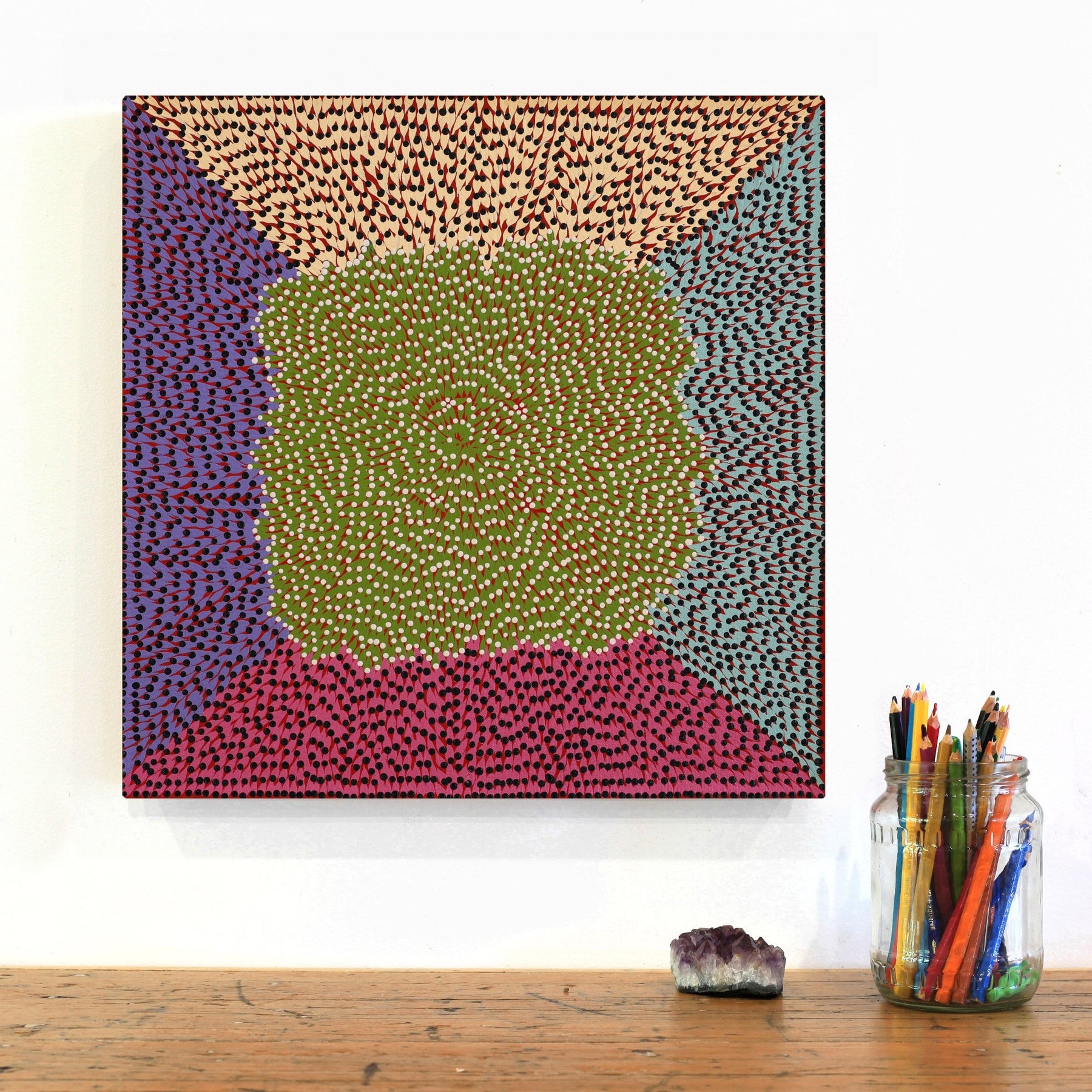 Susie Lane - Aboriginal Art | 40x40cm | SL36 - ART ARK®
