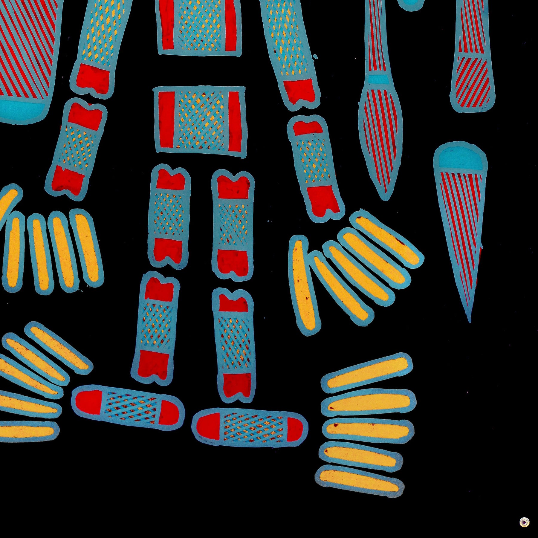 Wally Wilfred - Aboriginal Art | Perspex Board | 59.5x42cm - ART ARK®