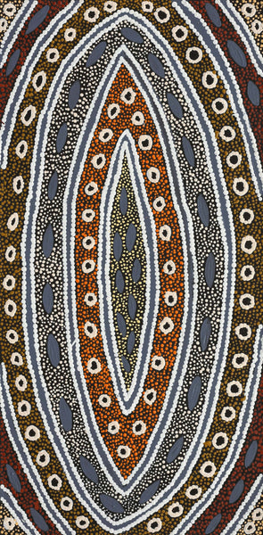 Agnes Nampijinpa Fry - Aboriginal Art | 61x30cm | 1721 - ART ARK®
