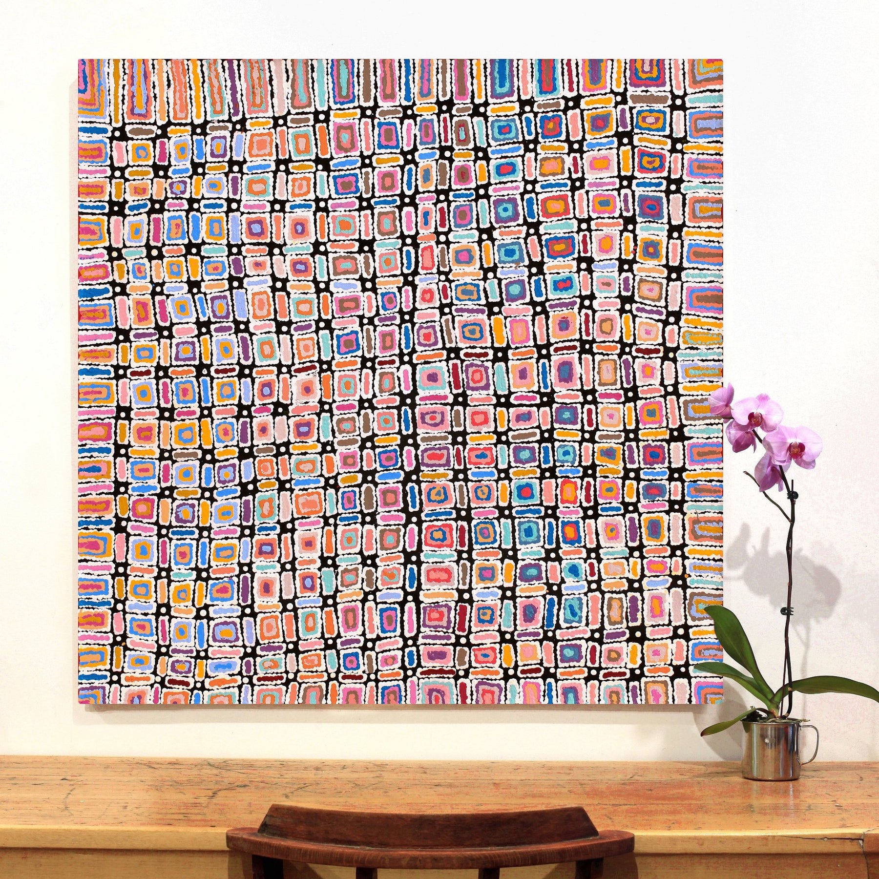 Lynette Singleton - Aboriginal Art | 107x107cm | 3821 - ART ARK®