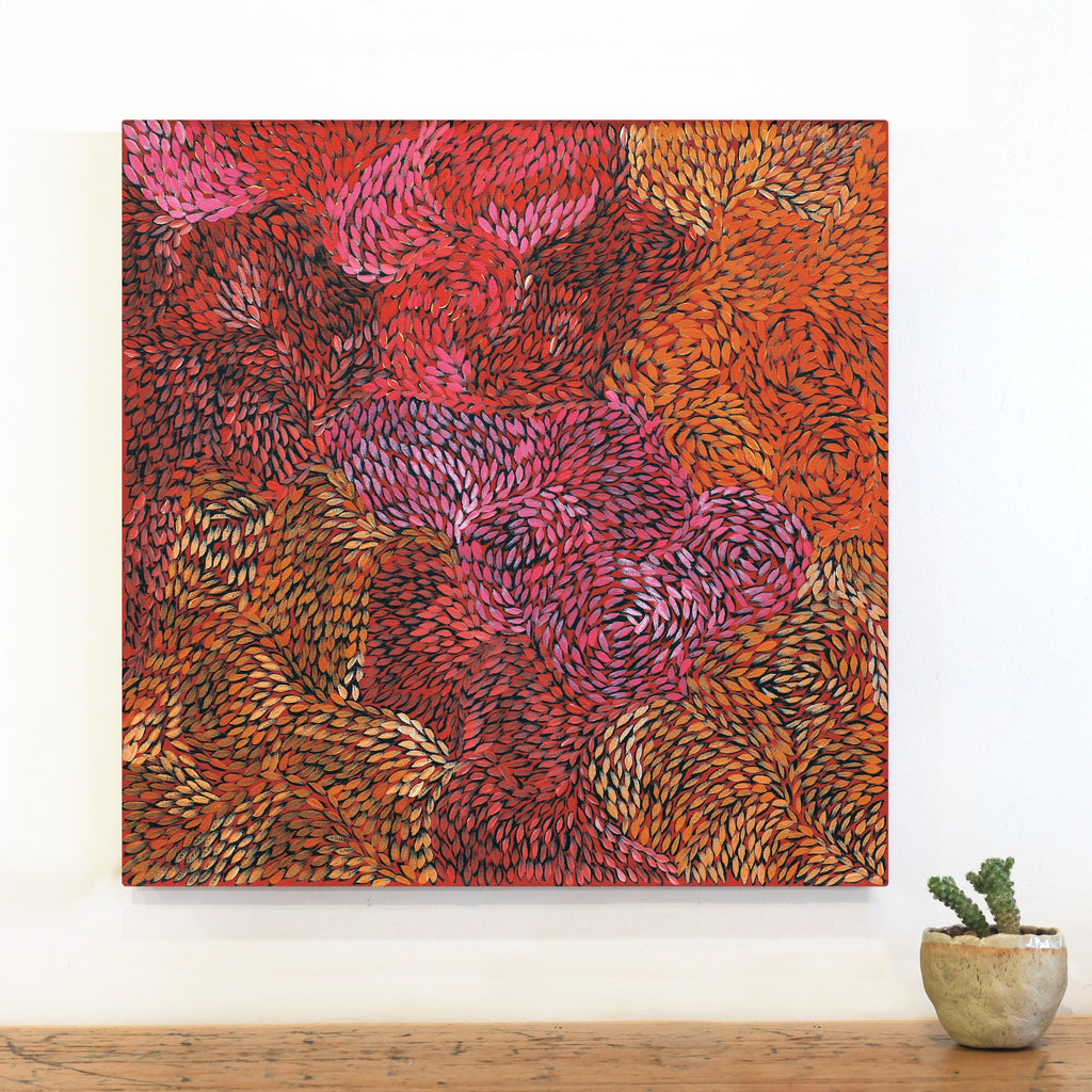Daphne Napururrla Marks - Aboriginal Art | 50x50cm | DM153 - ART ARK®