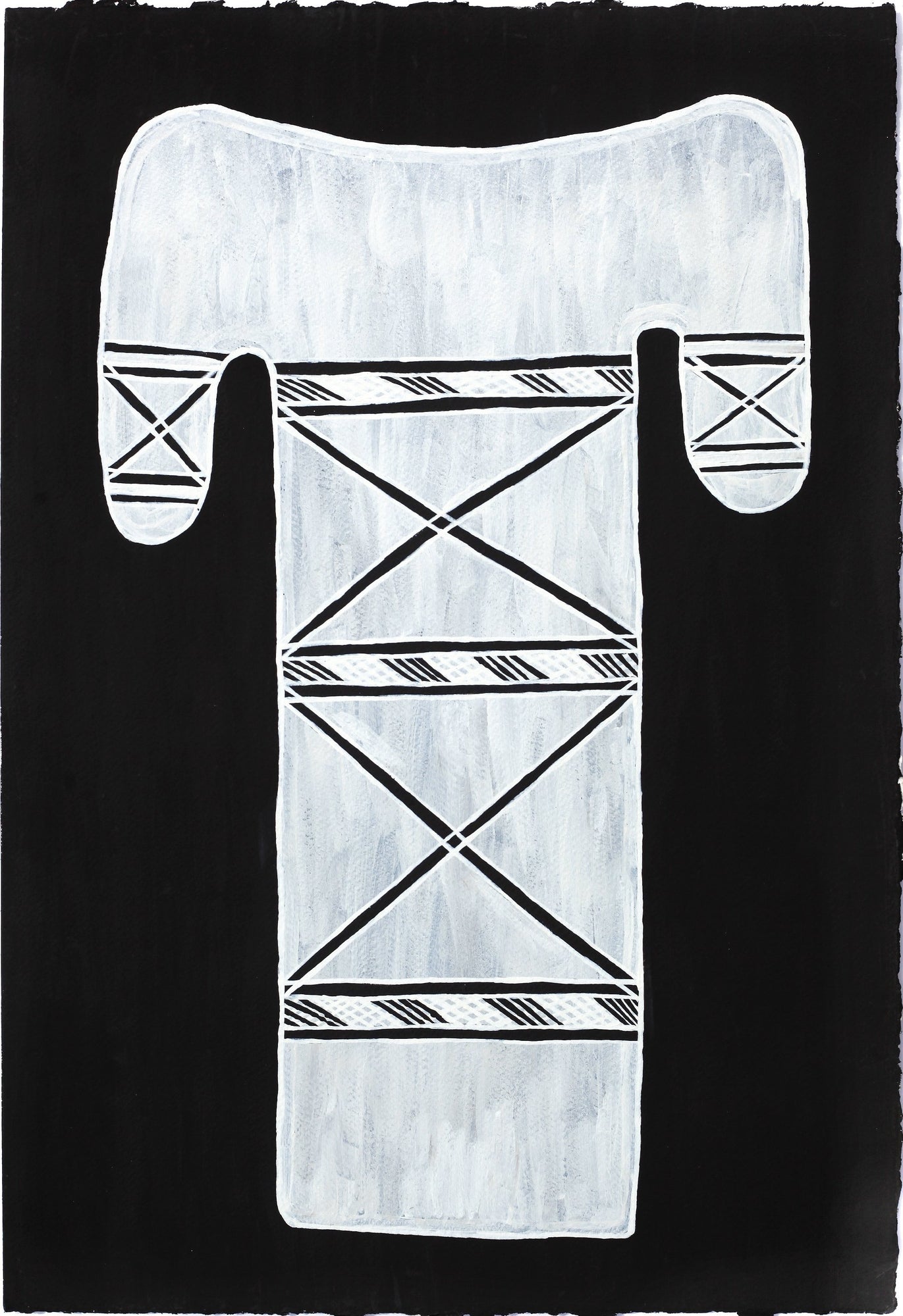 Yikaki Maymuru Paul - Aboriginal Art | 56x38cm | 1186 - ART ARK